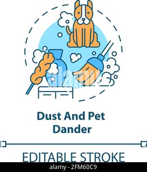 Dust and pet dander concept icon Stock Vector Image & Art - Alamy