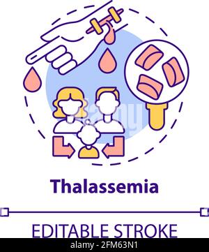 Blood disorder diagnosis abstract concept vector illustration Stock ...