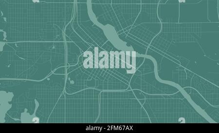 Urban vector city map of Minneapolis, Minnesota, United States of ...