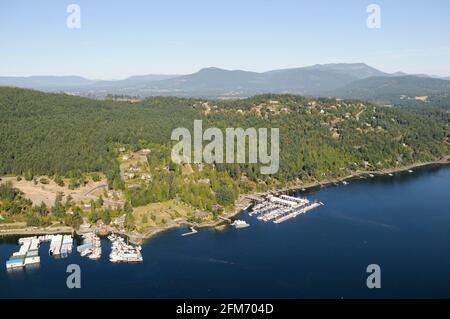 Bird's Eye Cove Marina and the Maple Bay Marina aerial photograph ...