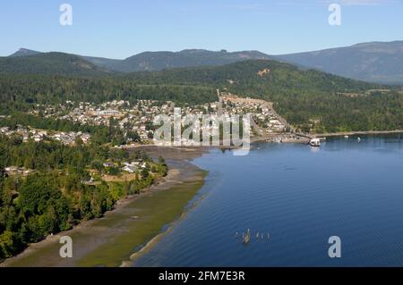 Aerial photograph of Crofton and the BC Ferry terminal, Vancouver ...