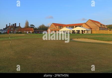 Heacham Manor Hotel, Golf Course, Club House, terrace, sand hazard ...
