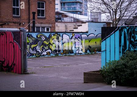 Graffiti in streets of UK, Sony alpha capture Stock Photo - Alamy