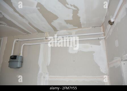 A gas meter inside a house Stock Photo - Alamy