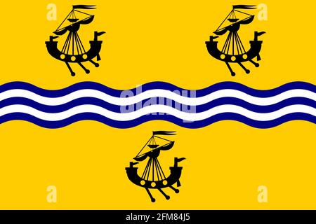 Flag of the Outer Hebrides Stock Photo - Alamy