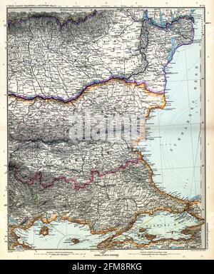 Vintage copper engraved map of Turkey from 18th century. All maps are ...