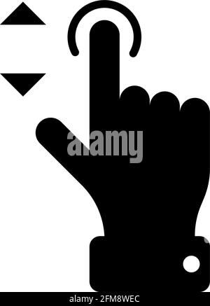 screen scroll glyph icon vector illustration Stock Vector Image & Art ...