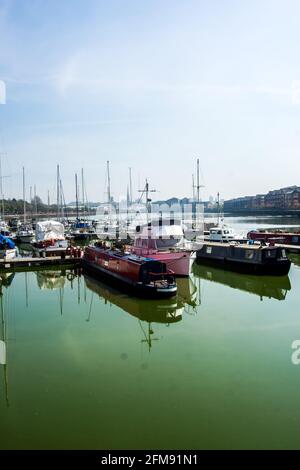 Various types of pleasure craft at Preston Marina (formerly Preston ...