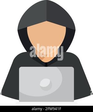 hacker using laptop thief character Stock Vector Image & Art - Alamy