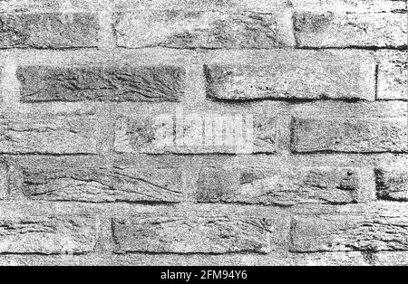 Distressed overlay texture of old brick wall, grunge background ...