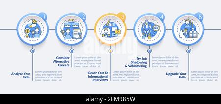 Job change checklist vector infographic template Stock Vector Image ...