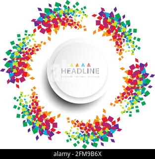 Brochure header colorful layout background template design collection ...