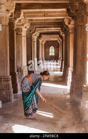 CHAMPANER, INDIA - FEBRUARY 8, 2017: Saher Ki Masjid mosque in ...