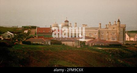 The Barclay brothers castle November 1999 on the island of Brecqhou ...