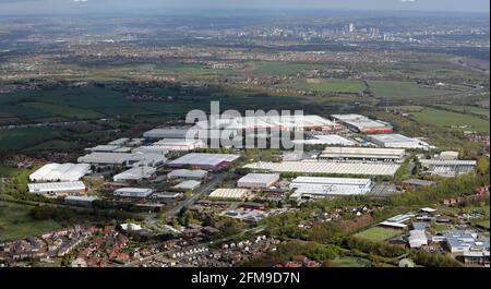 aerial view of Wakefield Industrial Estate with Coca Cola factory ...