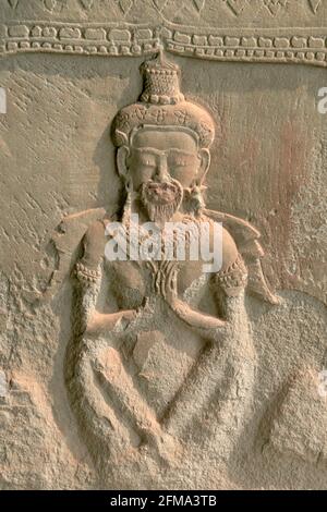 Bas-Reliefs in the Gallery of Angkor Wat Cambodia Stock Photo - Alamy