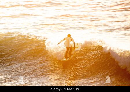 surfing off Leadbetter Point, Santa Barbara, California Stock Photo - Alamy