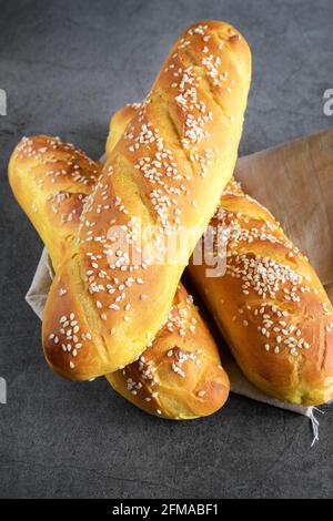 Homemade Curcuma Curry Viennoise Bread Stock Photo - Alamy