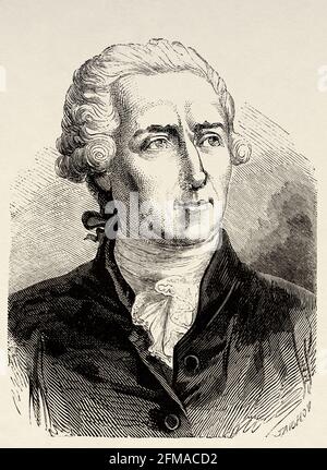 Antoine Lavoisier (1743-1794) on engraving from the 1800s. The father ...