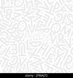 random letters english alphabet background design on white Stock Vector ...