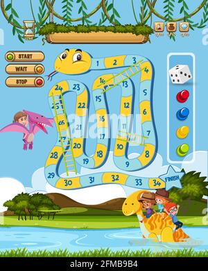 Empty board template with cute dinosaur on white background ...