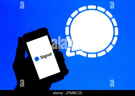 Spain. 06th May, 2021. In this photo illustration a GAB app seen ...