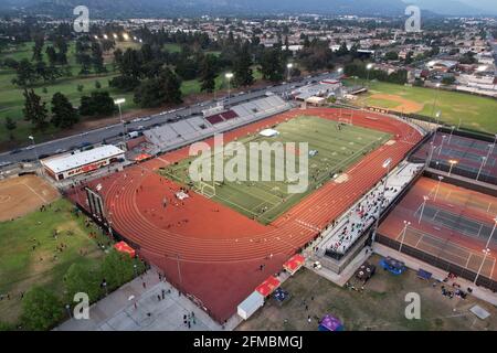 Aracia, United States. 07th May, 2021. General overall aerial view of ...