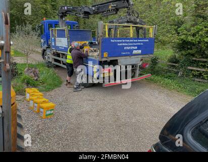 A JEWSON DELIVERY TRUCK Stock Photo - Alamy