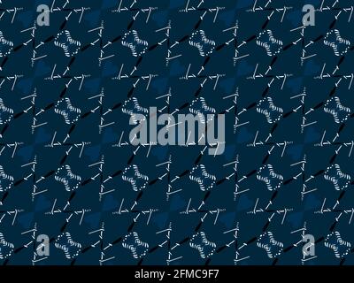 Textile Ajrak seamless pattern. Red white and black colors traditional ...