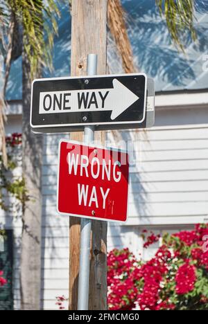 Street Sign the Direction Way to Therapy versus Drugs Stock Photo - Alamy