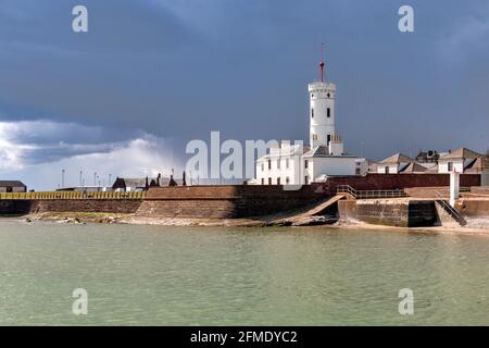 ARBROATH ANGUS SCOTLAND THE SIGNAL TOWER AND LIGHTHOUSE ALSO A MUSEUM ...