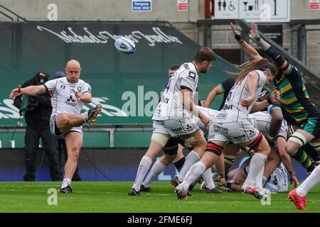 Northampton, UK. 08th May, 2021. Will Heinz #21 of Gloucester Rugby ...