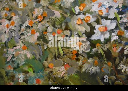 Painting canvas close up texture background with colors vivid colorful ...