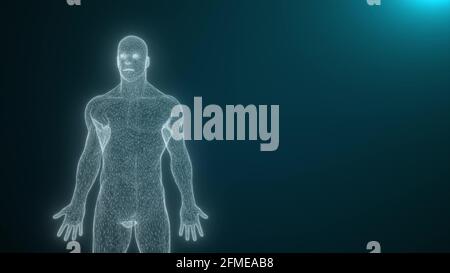 Digital 3d render modeling with geometric polygonal lines and ...