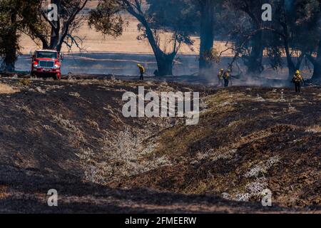 Benicia, CA, USA. 8th May, 2021. A hand crew from the California ...
