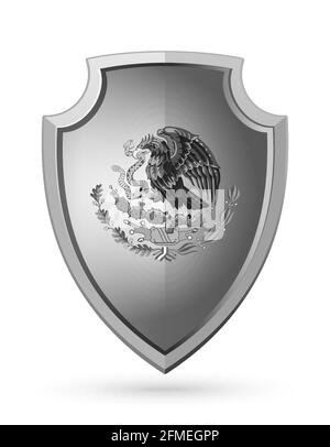 Symbol of Mexico. Black and white emblem Stock Vector Image & Art - Alamy