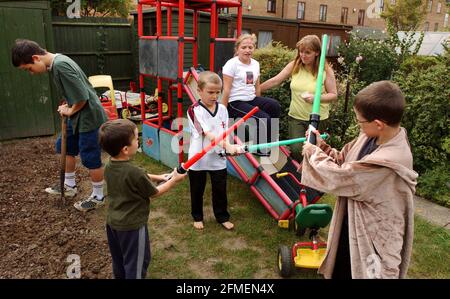 Elspeth Bright with her children, all of who she teaches from home.8 ...