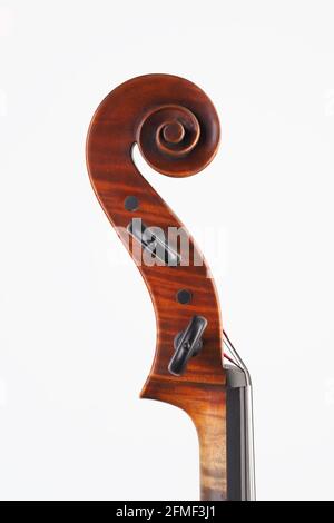 Cello by contemporary luthier Gianluca Poli from Bologna, Italy Stock ...
