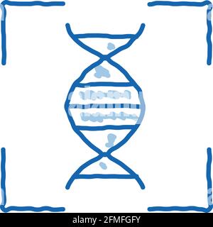 gene molecular structure icon doodle illustration Stock Vector Image ...