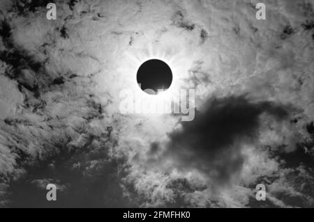 A beautiful view of the Solar eclipse Stock Photo - Alamy