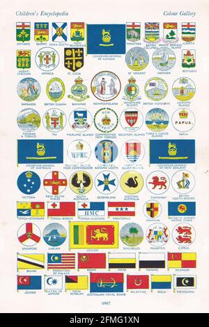 British Commonwealth & Empire Flags 1930s Stock Photo - Alamy