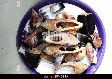 Snap of Raw fresh Fish Slice Stock Photo - Alamy