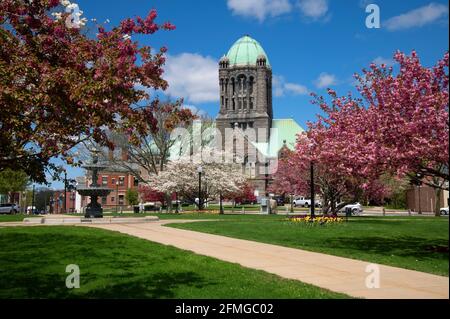 Downtown Taunton, Massachusetts and the Bristol County Superior Court ...