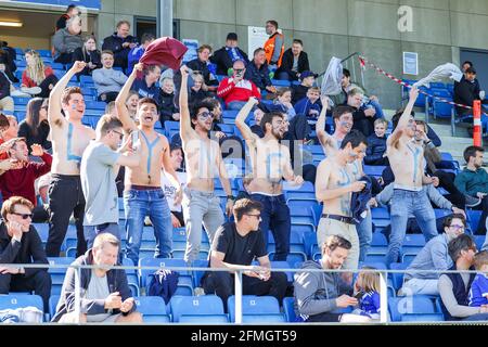 Kongens Lyngby, Denmark. 9th May, 2021. Kevin Tshiembe (18) of Lyngby ...