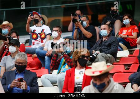 spectators, fans during the Formula 1 Barcelona-Catalunya Grand Prix ...