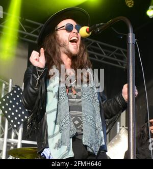 Landon Milbourn of Goodbye June performs on board the Carnival Magic ...
