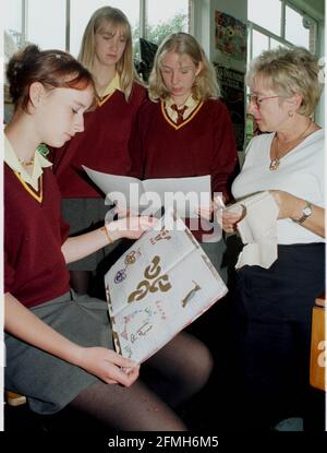 PUPILS AT BISHOP LUFFA SCHOOL, CHICHESTER, W SUSSEX DISCUSS THEIR ...