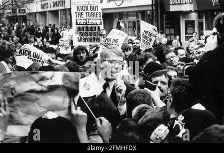 John Major in Luton Campaigning on his soapbox in the 1992 general ...