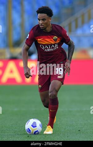 Bryan Reynolds of AS Roma during the Serie A match between AS Roma and ...