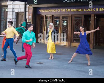 Dominion Theatre Outdoor Rehearsal with Denise Van Houten for the ...